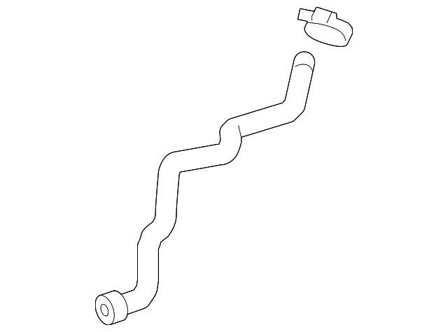 2013-2015 Mercedes-Benz E 400 Reservoir Hose 212-501-04-84 | MB OEM Parts