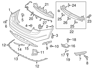 2014-2016 Kia Cadenza Lower Bracket - Driver's Side (LH) 86651-3R500 ...