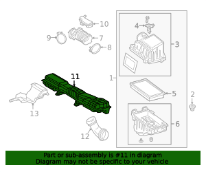 17751-F2010 - Engine Air Intake Hose 2019-2022 Lexus UX200 ...