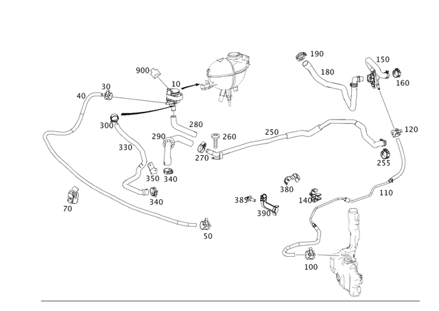 204-830-74-96 - Hose Line 2013-2016 Mercedes-Benz | Mercedes-Benz USA Parts