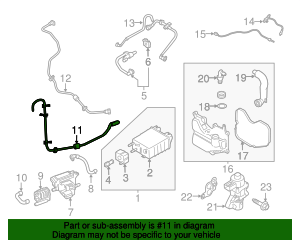 2013-2018 Ford C-Max Evaporative Emissions System Lines fv6z9g297c ...