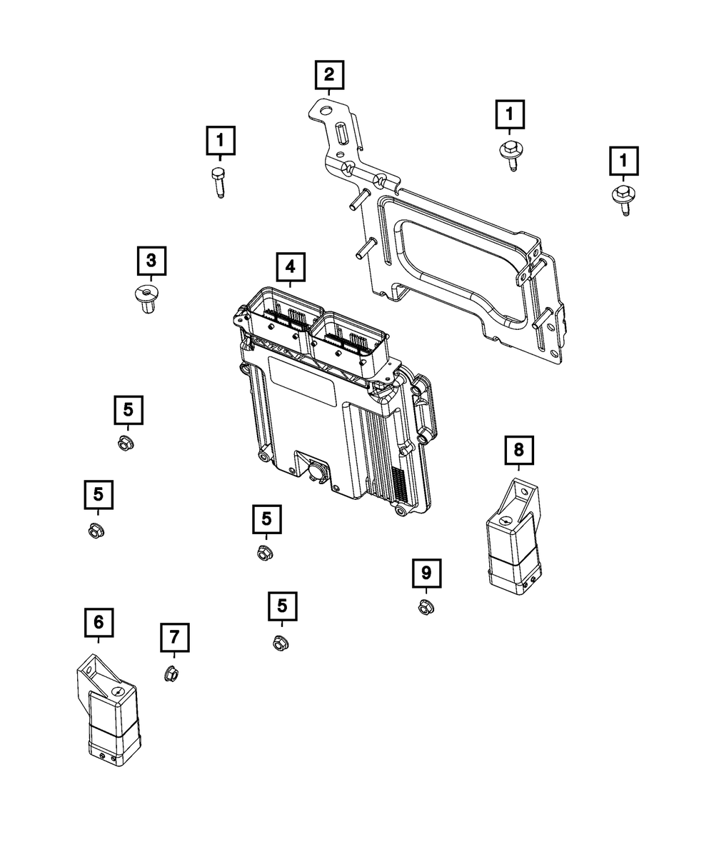 68256850AA - Powertrain Control Module 2020-2023 Mopar | Mopar ...