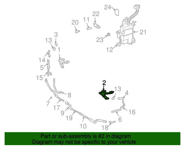 2008 Lexus RX350 Washer Nozzle 85382-48010-G2 | Lexus of Pembroke Pines ...
