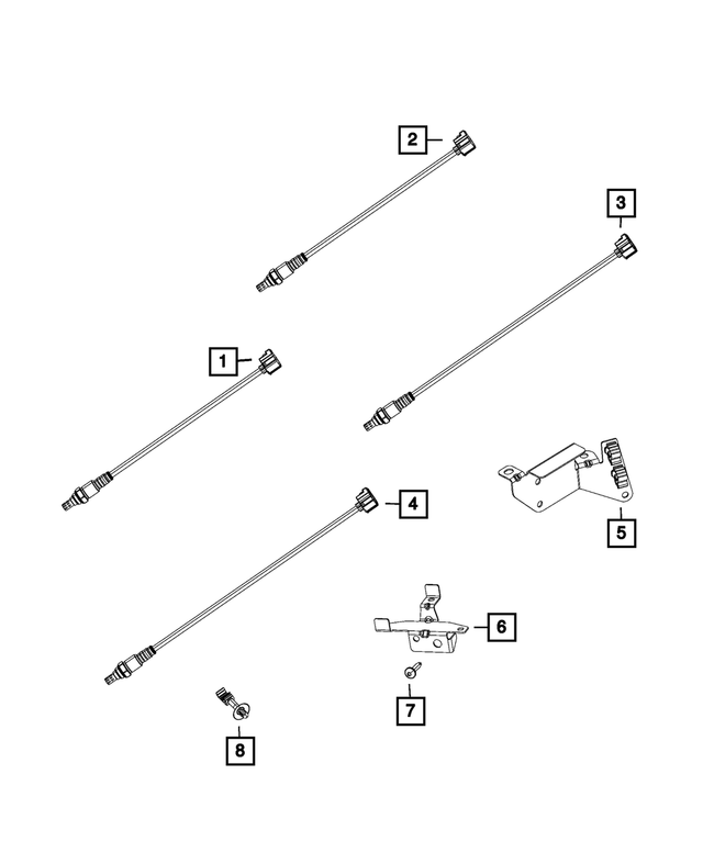 MOPAR OXYGEN SENSOR BRACKET - 68165955AA - 68165955AA | Mopar Online Parts