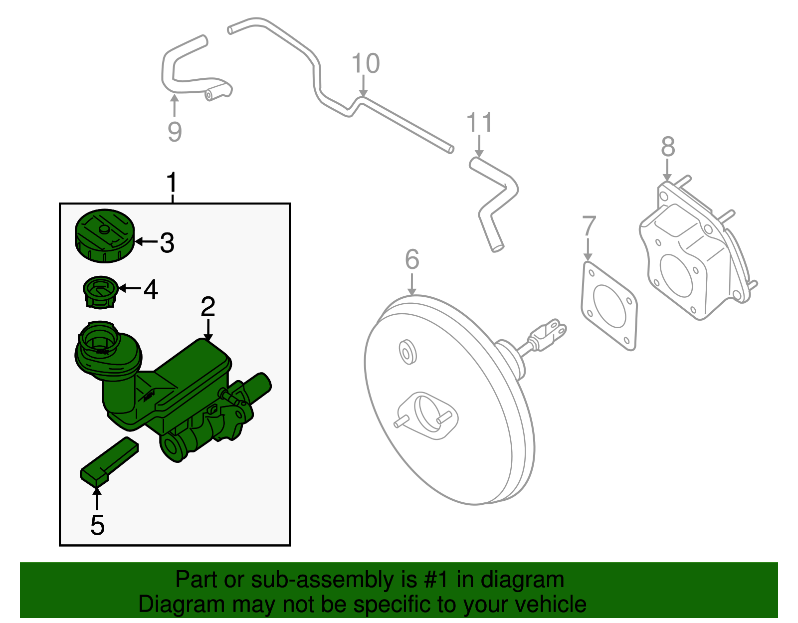 D6010-4BA5A - Master Cylinder 2017-2023 Nissan | Nissan Parts ...