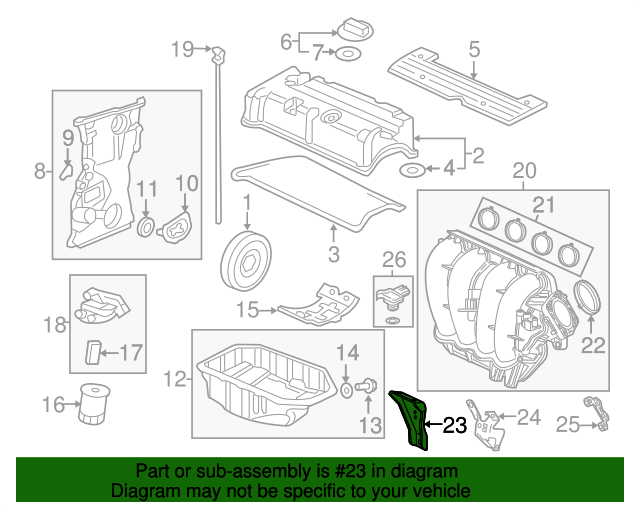 2010-2014 Honda CR-V Intake Manifold Bracket 17132-R40-A00 | OEM Parts ...