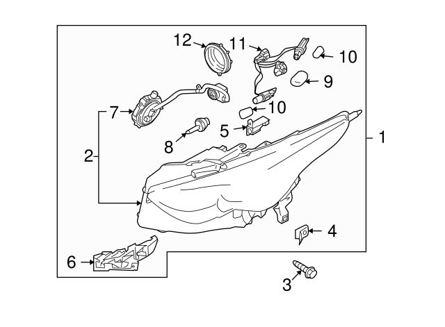 2015-2017 Infiniti Xenon Bulb 26297-89900 | OEM Parts Online