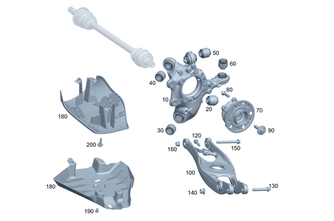 Rear Axle Suspension for 2022 Mercedes-Benz C300 | Mercedes-Benz USA Parts