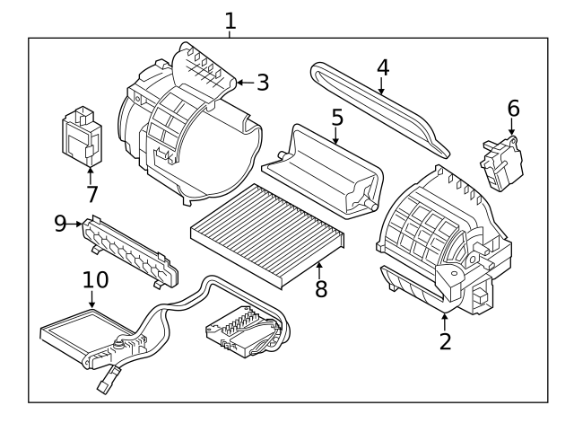 2014-2019 Kia Air Filter 97133-B2000 | OEM Parts Online