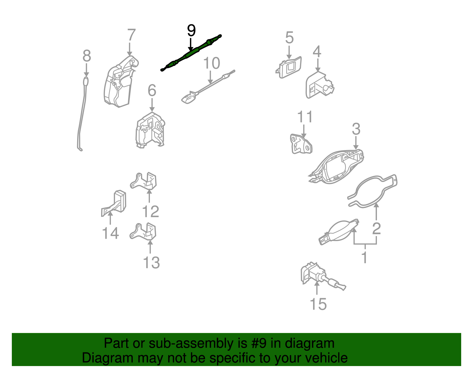 FQZ000041 - Lock Cable 2003-2012 Land Rover Range Rover | Land Leaping ...
