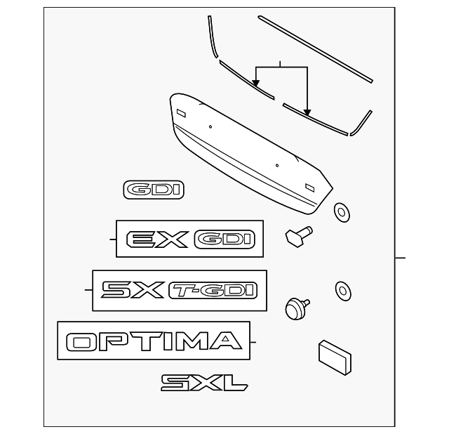 2014-2015 Kia Optima Molding Assembly 87370-4C570 | OEM Parts Online