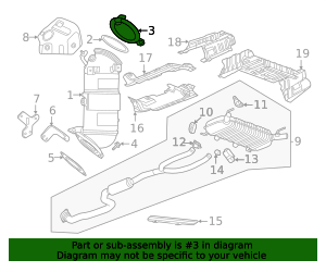 2020-2023 GM Exhaust Pipe Clamp 12701564 GM | GMPartsDirect.com