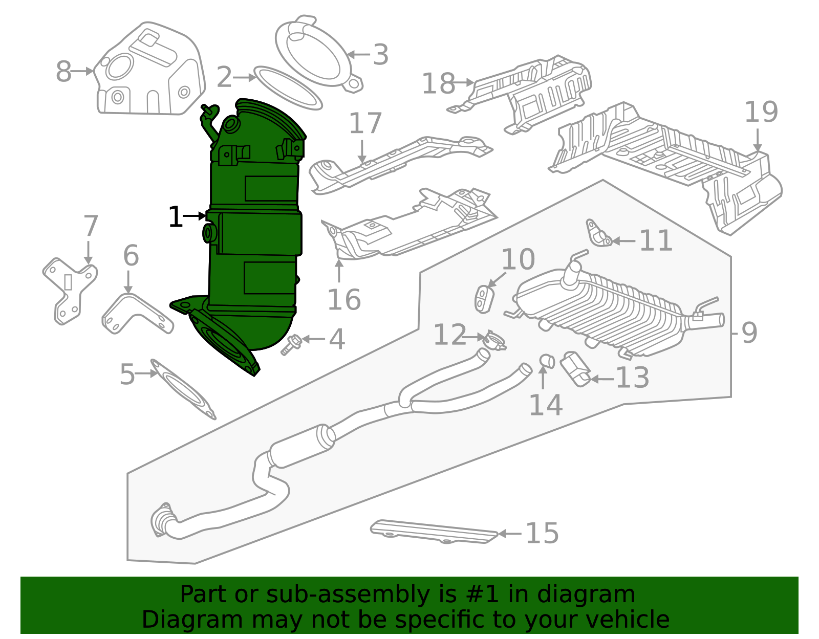 12698480 - Warm Up Three-Way Catalytic Converter GM 2020-2025 Cadillac ...