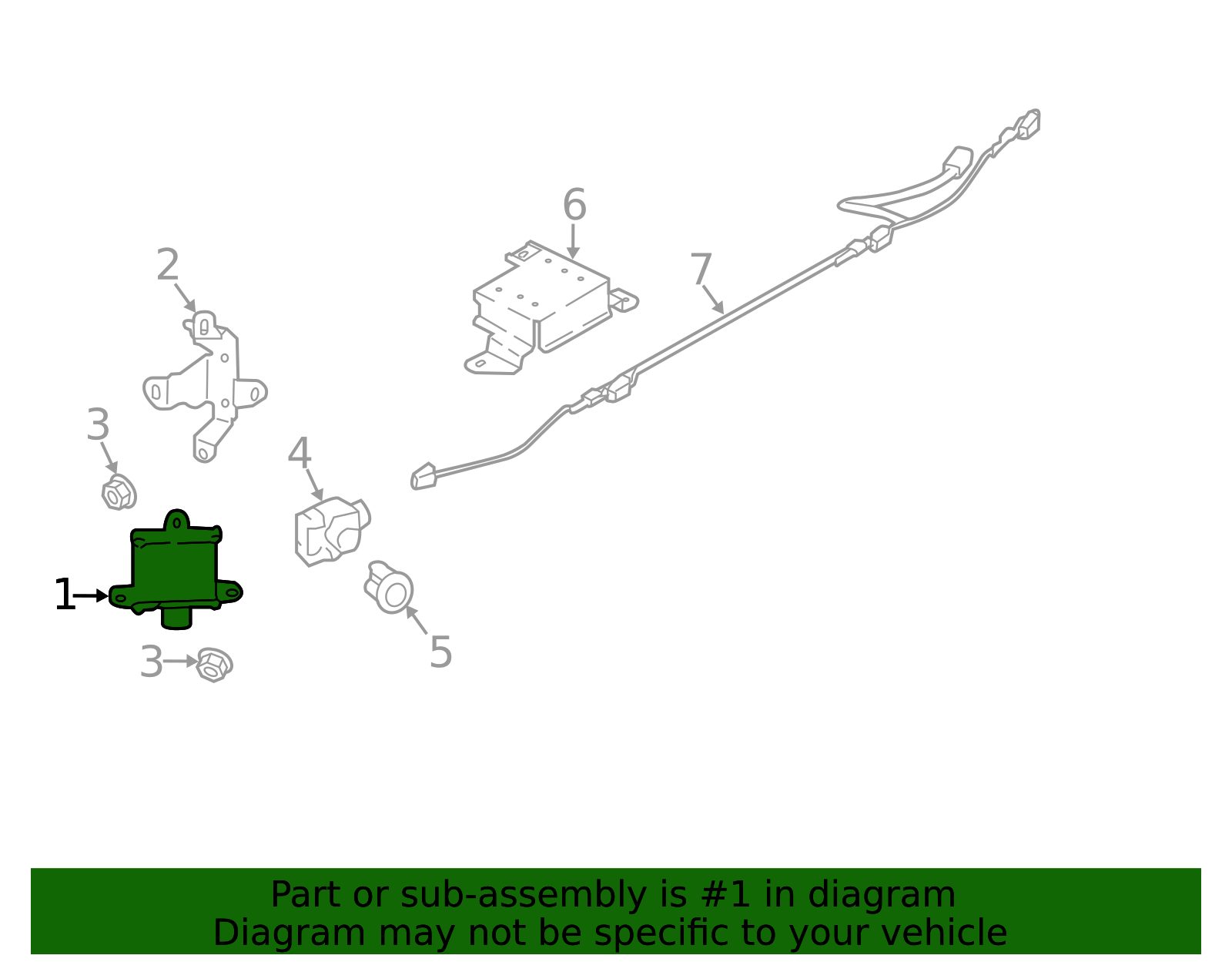 87611VC002 - High-Quality Liftgate Object Sensor for 2021-2024 Subaru ...