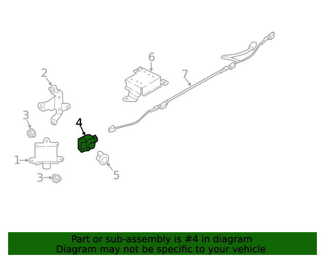 2019-2021 Subaru Forester Reverse Sensor 87621SJ000 | QuirkParts