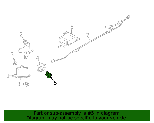 87623SJ000 - Reverse Sensor Cap - 2019-2021 Subaru Forester | World OEM ...