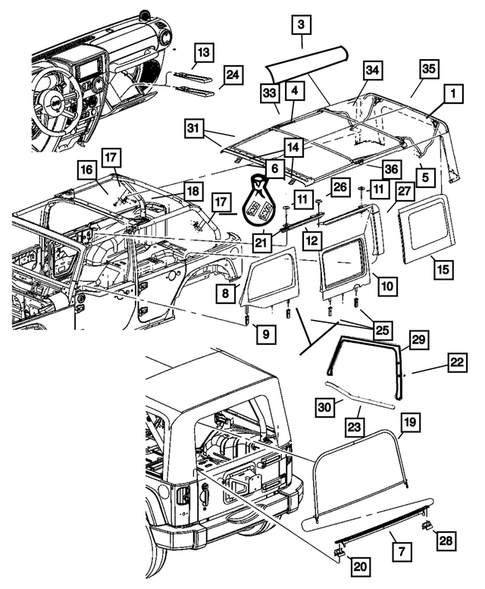 Roof for 2012 Jeep Wrangler | Mopar OEM Parts Direct