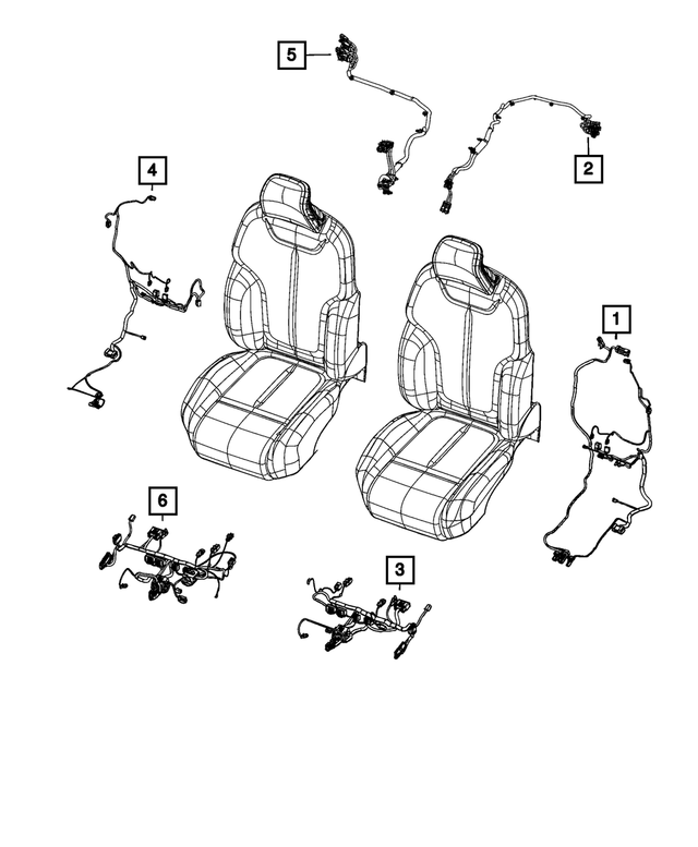 2022 Jeep Seat Cushion Wiring 68427399AD | Mopar eStore