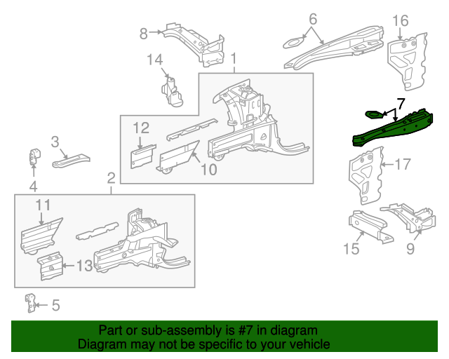 204-630-71-40 - Upper Rail 2010-2015 Mercedes-Benz | Mercedes-Benz USA ...