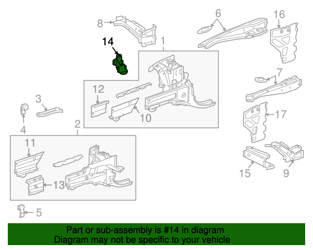 2010-2015 Mercedes-Benz Lower Cross-Member 204-620-50-34 | MB OEM Parts