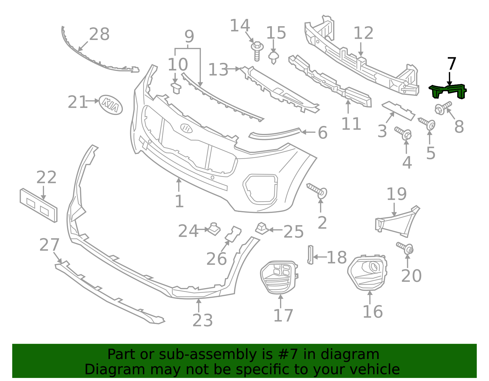 2017-2022 Kia Sportage OEM NEW 2017-20 Kia Sportage Front Bumper Upper ...