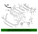 2020-2022 Kia Sportage Front Molding 86595-D9LA0 | Kia Automotive Parts