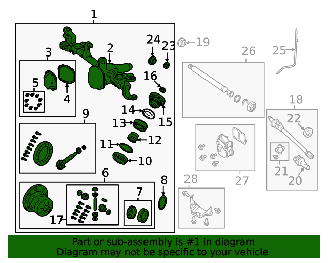 Axle Assembly 68388709AB | TascaParts.com