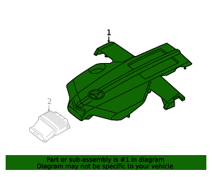 2760108904 - Engine Cover 2015-2020 Mercedes-Benz | AutoNationParts.com