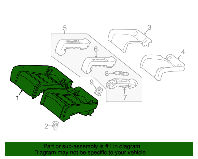 206-920-07-00 - Seat Cushion Pad 2022-2024 Mercedes-Benz | Mercedes ...