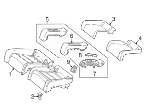 206-689-06-00 - Console Mat 2022-2023 Mercedes-Benz C 300 ...