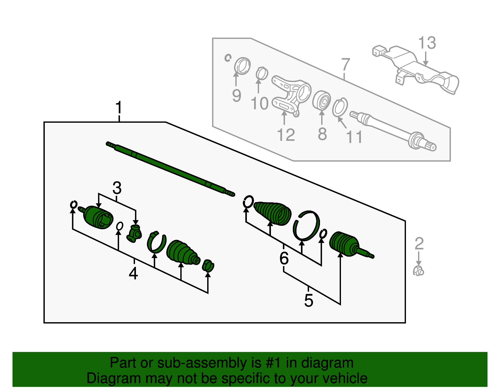 44306-SCV-A51 - 2003-2011 Honda Element - Drive Shaft Assembly L | Genuine Honda Parts