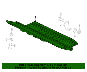 463-520-05-42 - Radiator Support Splash Shield 2002-2015 Mercedes-Benz ...