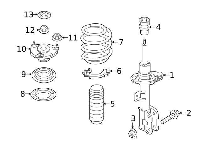 2020-2022 Hyundai Palisade Suspension Strut 54650-S8200 ...
