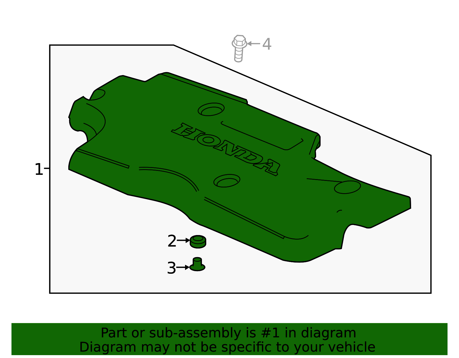 2018-2022 Honda Accord Engine Cover 12500-6C1-A00 | Honda Car Parts Direct