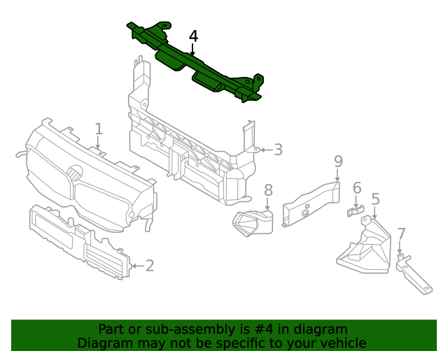 Genuine BMW 51-13-7-457-057 | Upper Duct | FREE Shipping on Most Orders ...