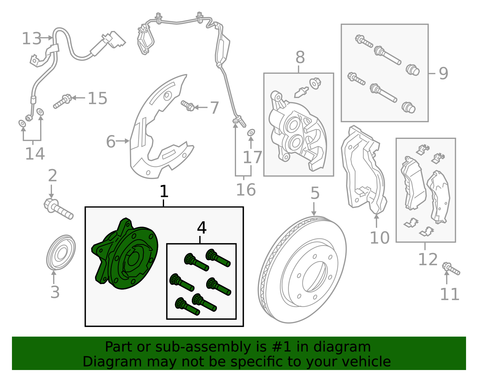 2019-2023 Ford Ranger Hub Assembly KB3Z-1109-A | OEM Parts Online