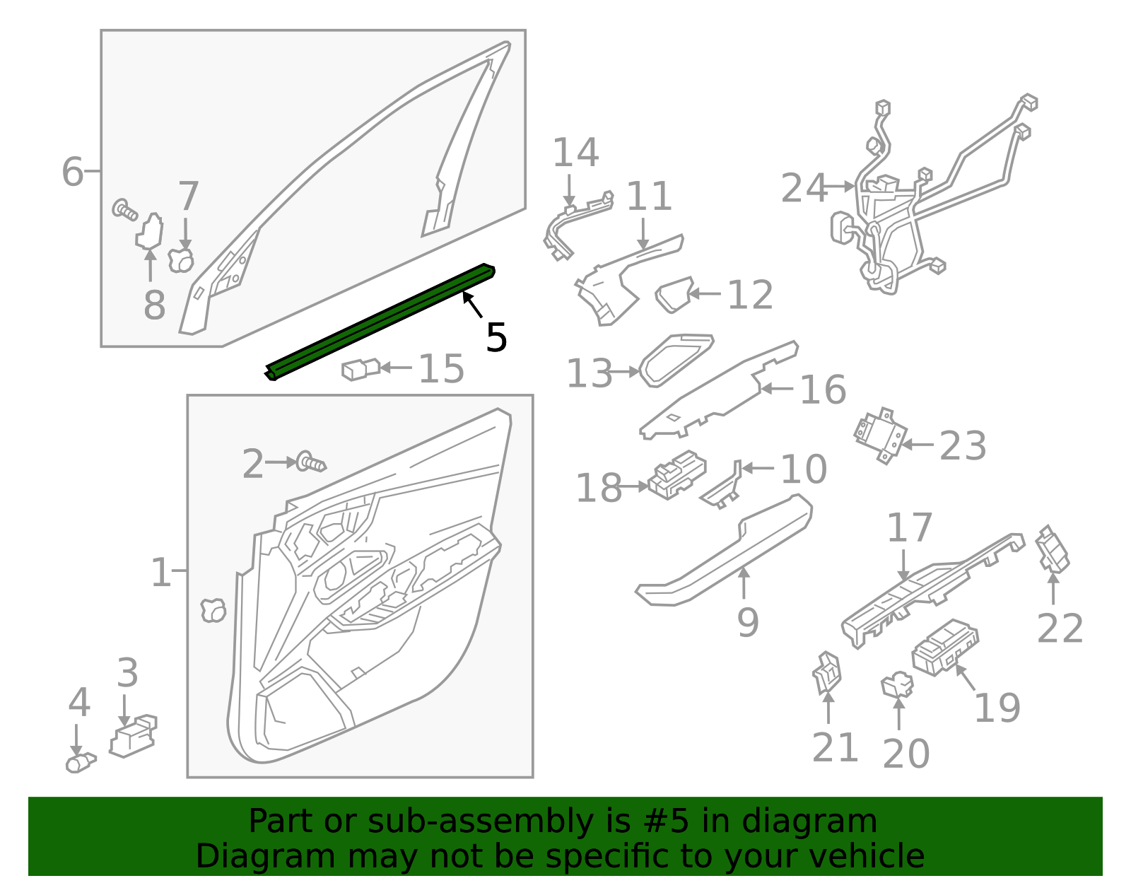 72335-TJB-A01 - Belt Weather-Strip 2019-2025 Acura RDX | AutoNation Parts