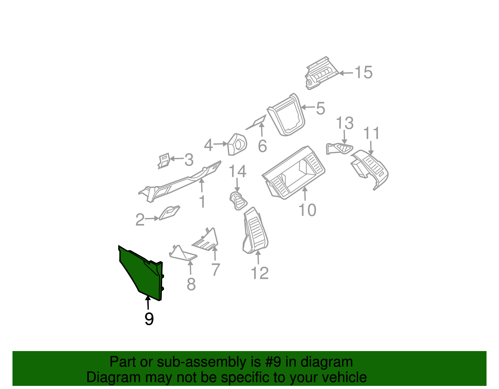 2003-2007 Nissan Murano Lower Cover 68921-CC20C | Nissan Parts Central