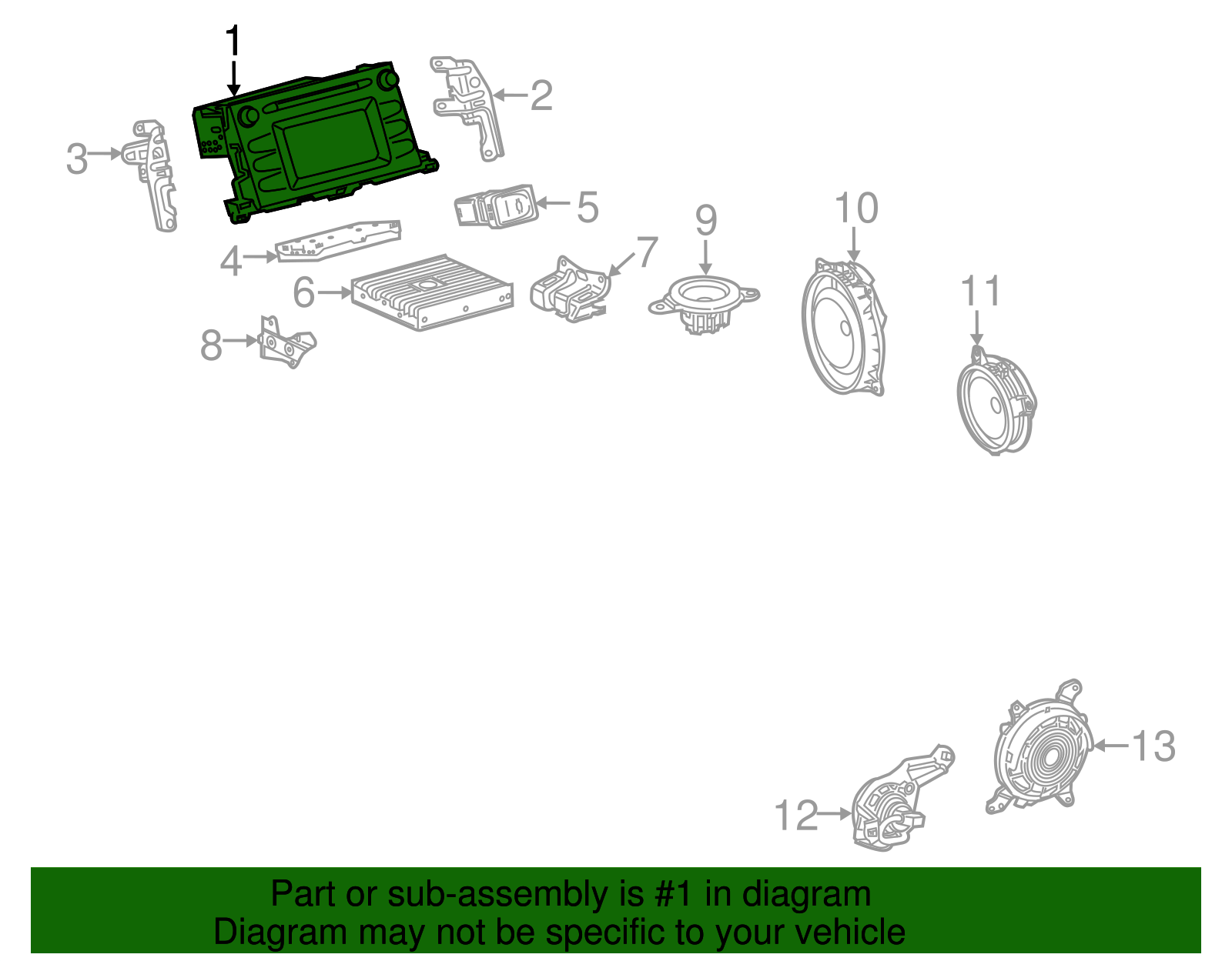 86140-0E230 - High-Quality Radio for 2017-2018 Toyota Highlander ...