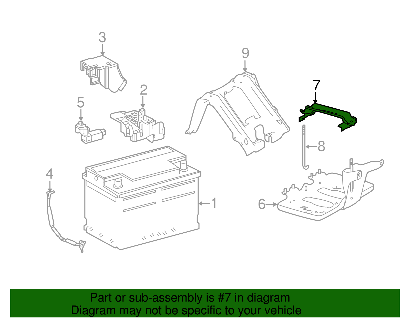 74404-11010 - High-Quality Battery Hold Down for 2018-2024 Lexus ...