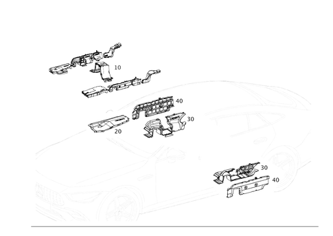 Cable Cover and Cable Ducts for 2020 Mercedes-Benz AMG GT 53 | Mercedes ...