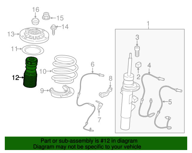 31336787104 - 2011-2018 BMW Dust Cover (31-33-6-787-104) | BMW of South ...