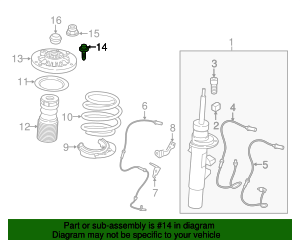 31306851799 - 2011-2018 BMW Guide Support Screw (31-30-6-851-799) | BMW ...