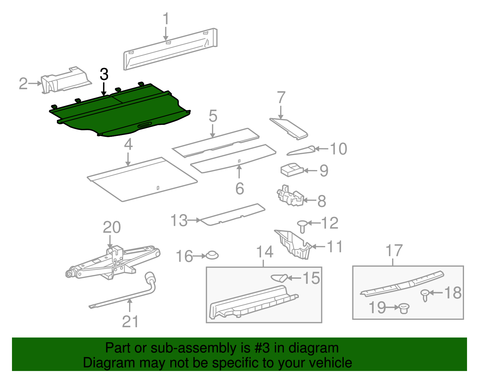 64910-0E060-C0 - Tonneau Cover - 2010-2013 Toyota Highlander | Lithia ...