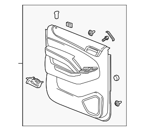 84365584 GM Black Rear Driver Side Door Trim | GM Parts Store