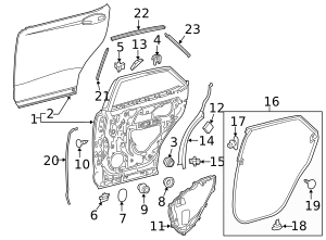67896-48031 - Door Seal 2018-2022 Lexus | AutoNationParts.com