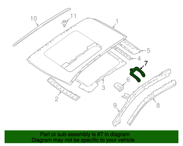 2015-2020 Nissan Murano Stay Bracket 76892-5BC1A | TascaParts.com
