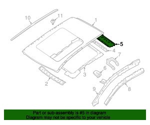 2015-2024 Nissan Murano Rear Header G3230-5AAMA | Hoffman Nissan Parts