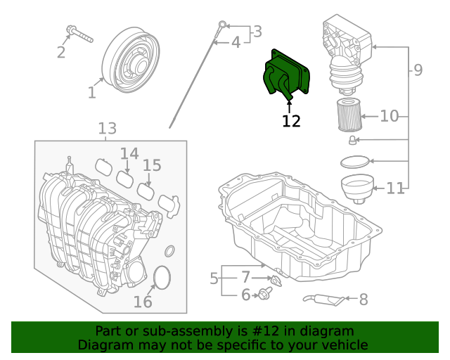 26410-2S010 - Oil Cooler 2023-2024 Kia | Kia.Parts Store