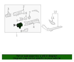 2018-2024 Toyota Frame Rail End 57014-06021 | OEM Parts Online